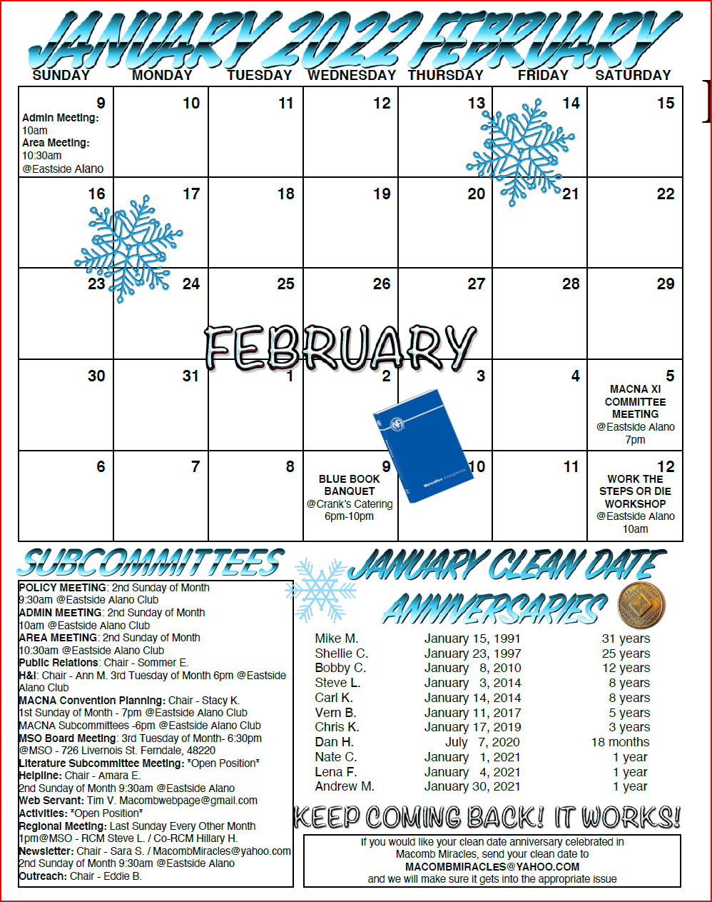 Meetings – Macomb Area Meetings